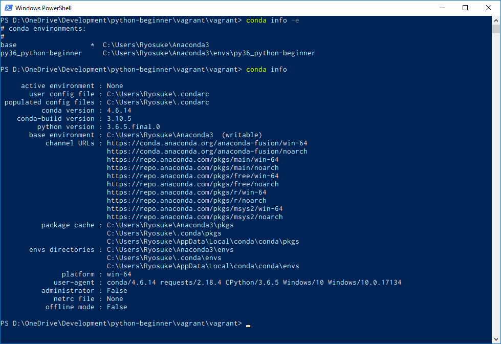 PowerShellでAnacondaの環境をactivateする方法 | minato project